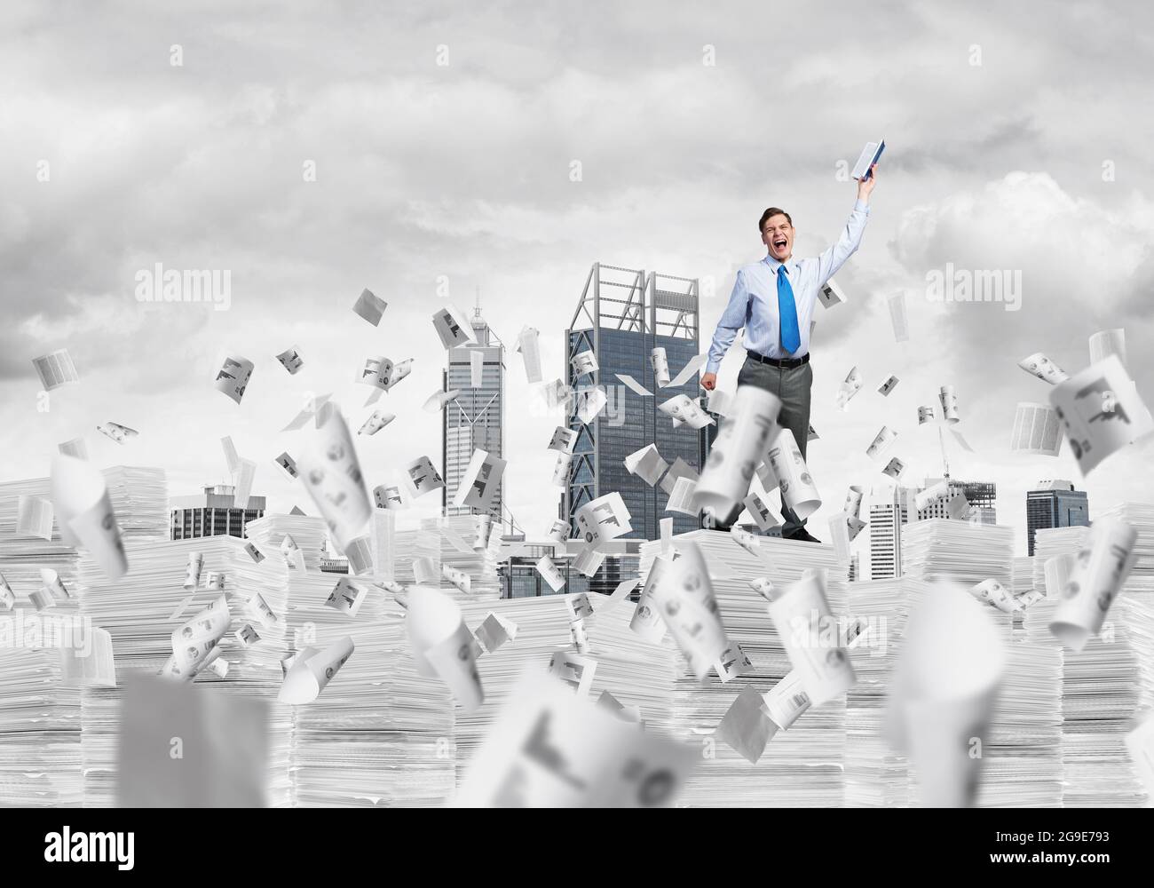 Study hard to become successful businessman Stock Photo - Alamy