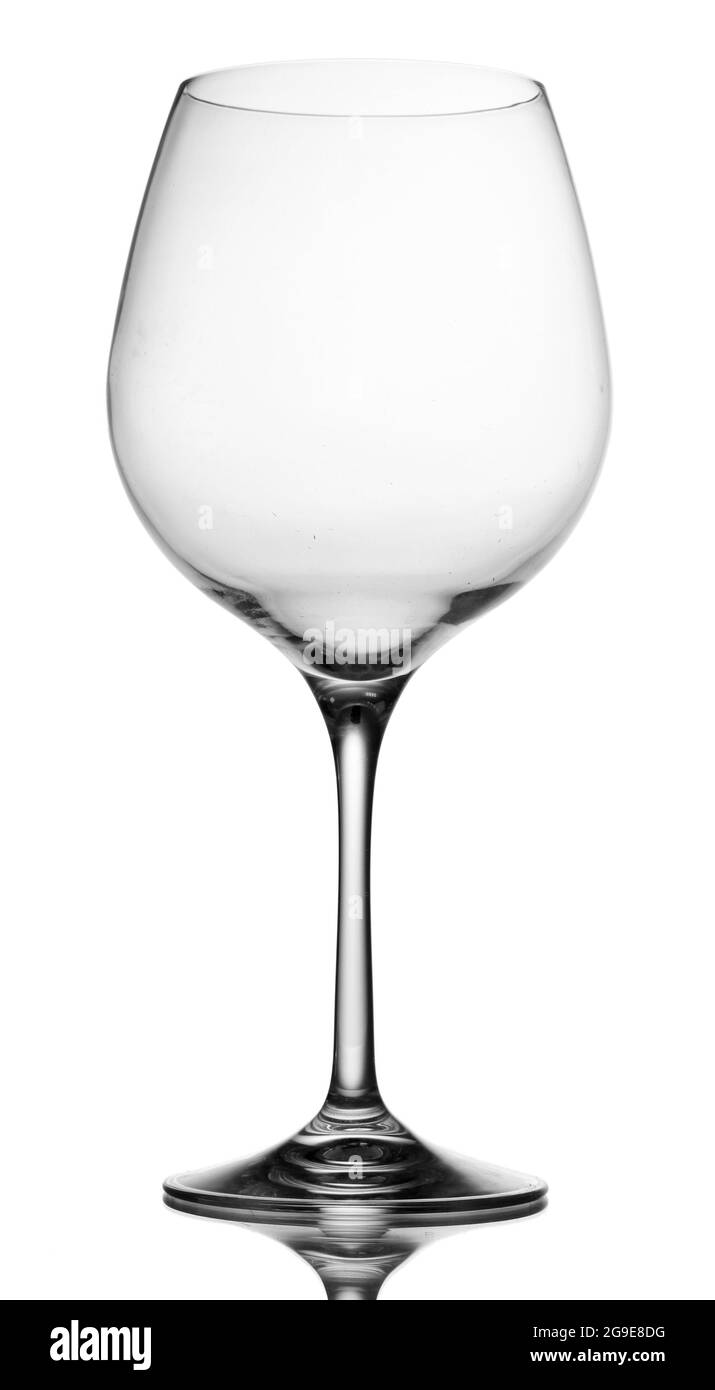 Empty glass isolated on white Stock Photo - Alamy