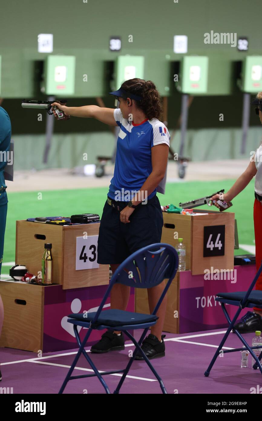 Tokyo, Japan. 26th July, 2021. Tokyo, Japan. 25th July, 2021. LAMOLLE Mathilde (FRA) Shooting ...