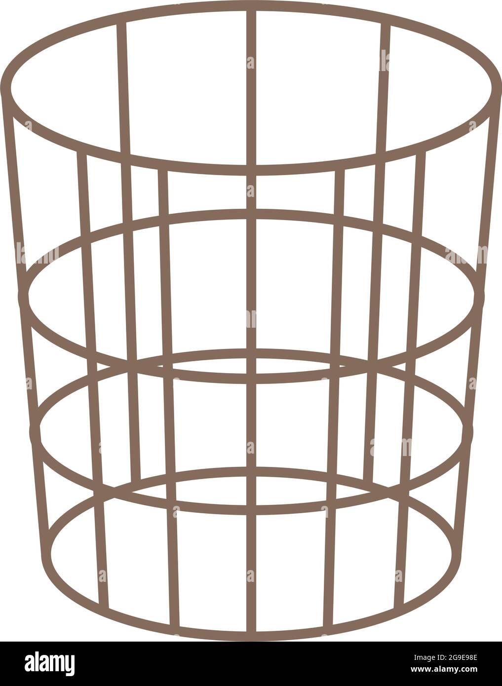 metal trash bin Stock Vector Image & Art - Alamy