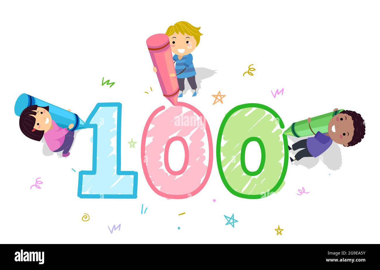 100th day of school Cut Out Stock Images & Pictures - Alamy