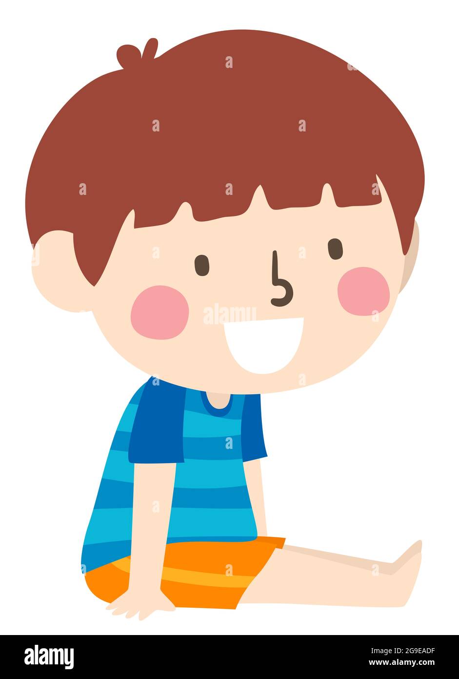 Child Sitting Cross Legged Clipart