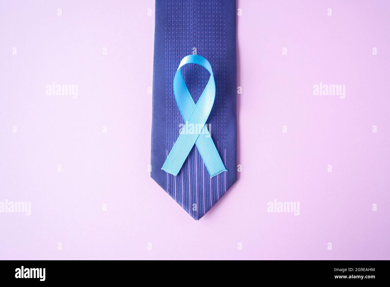 Prostate Cancer Awareness, light Blue Ribbon Stock Photo - Alamy
