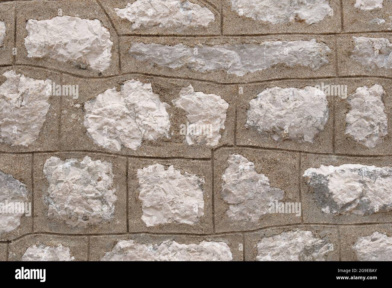 Light colour old stone wall. Ancient brick beige wall. Retro stone ...