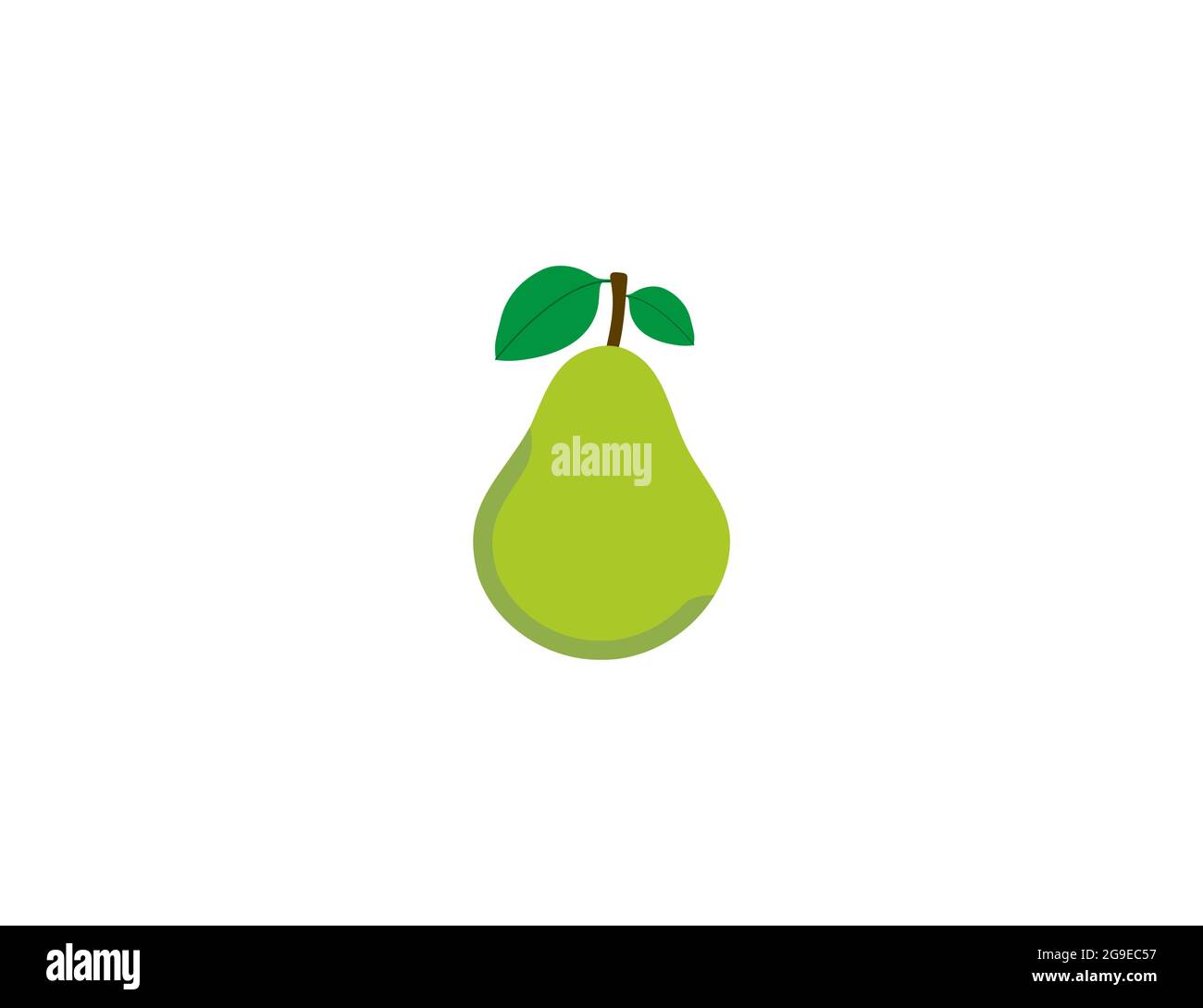 Pear, fruit icon. Vector illustration. Flat design Stock Vector Image ...