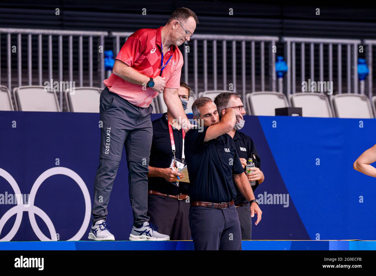 Tokyo, Japan. 26th July, 2021. TOKYO, JAPAN - JULY 26: Referee Dion ...