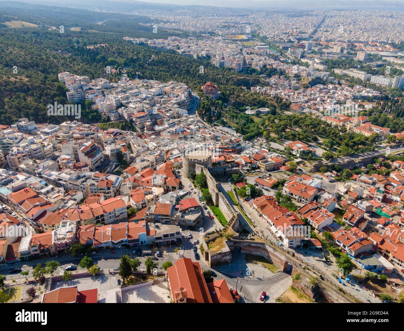 Tower at Sykies area , Thessaloniki, Greece Stock Photo - Alamy