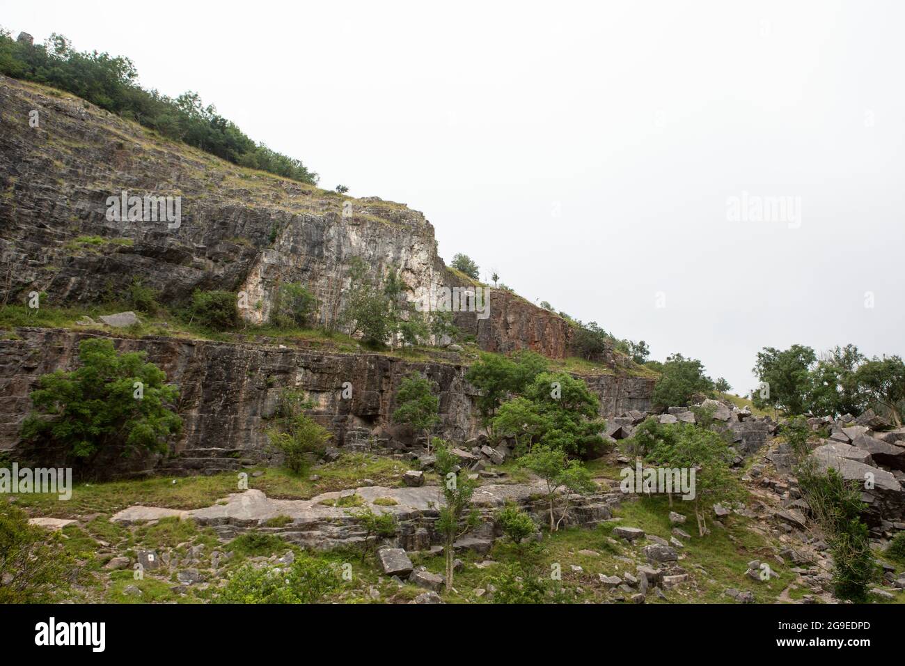 Cheddar Gorge landscape view of rocks Stock Photo - Alamy