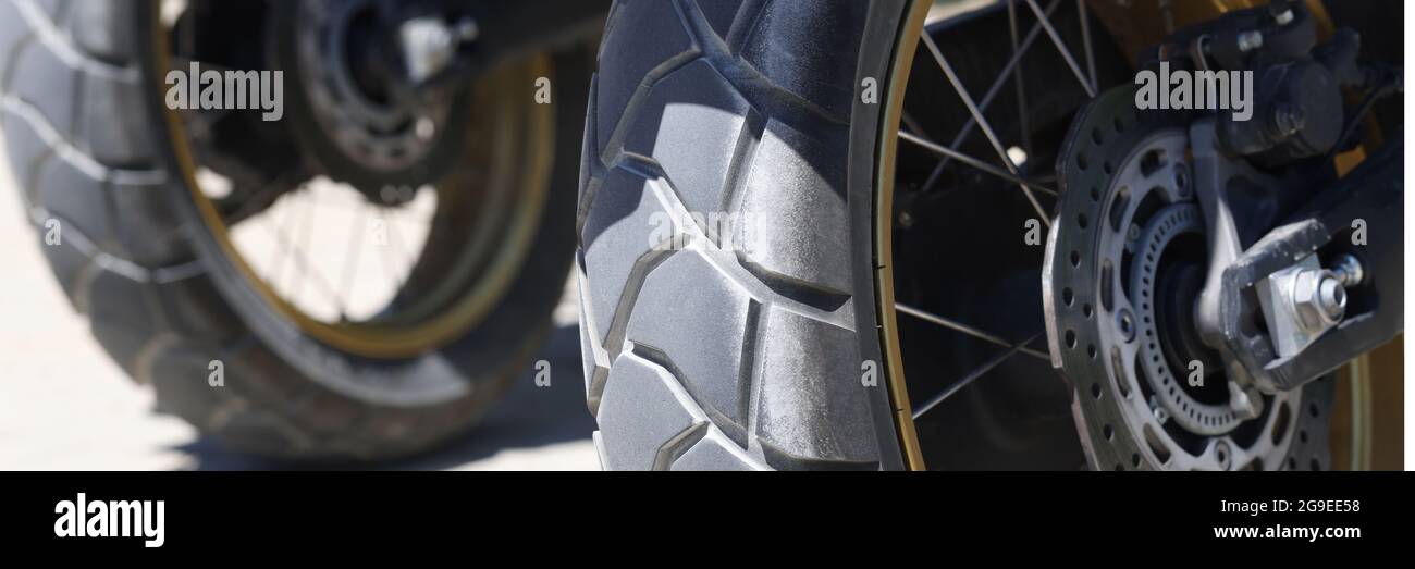 Two rear wheels hi-res stock photography and images - Alamy