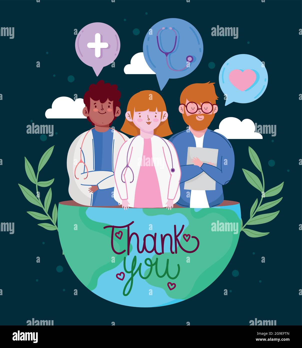 thank you doctor professional Stock Vector Image & Art - Alamy