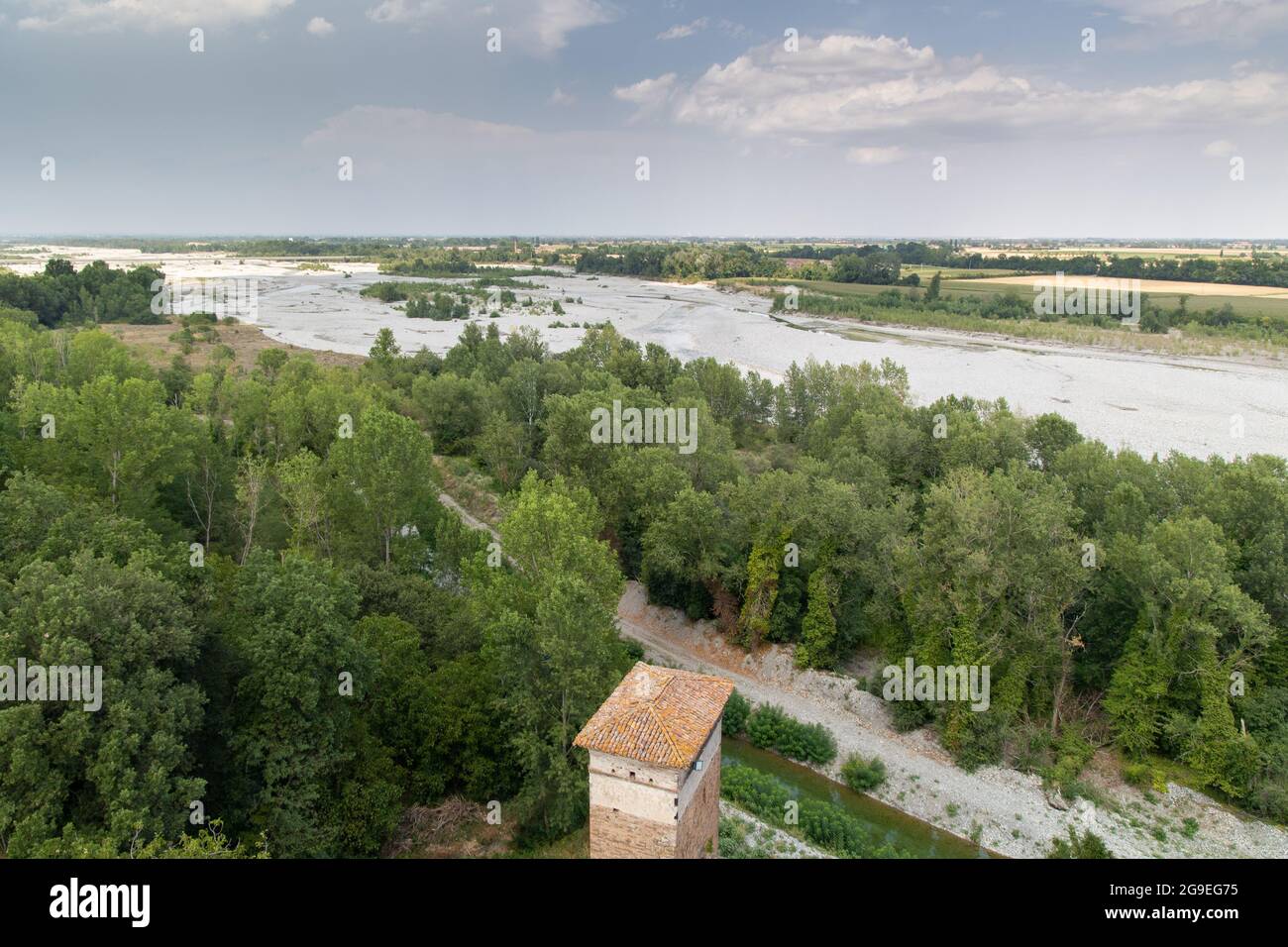 Rivalta Castle near Trebbia river Italy Stock Photo - Alamy