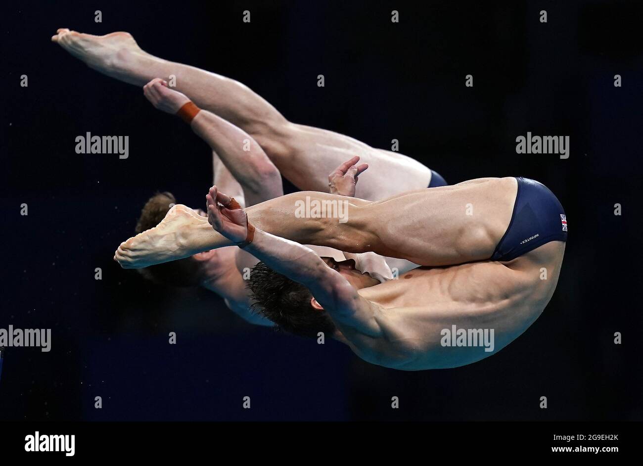 Great Britain's Tom Daley (right) and Matty Lee during the Men's ...