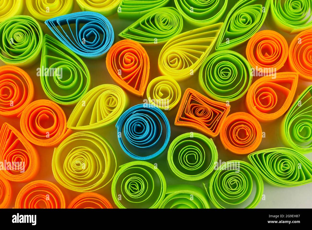 Colorful quilling close-up Stock Photo - Alamy