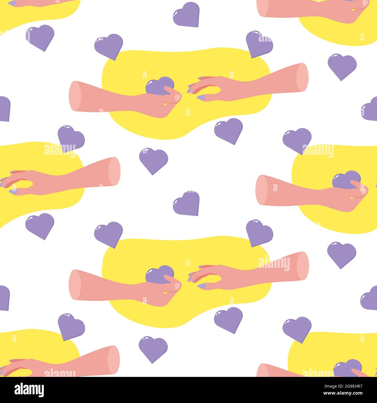 Man hand gives heart for textile design. Man's hand gives heart to ...