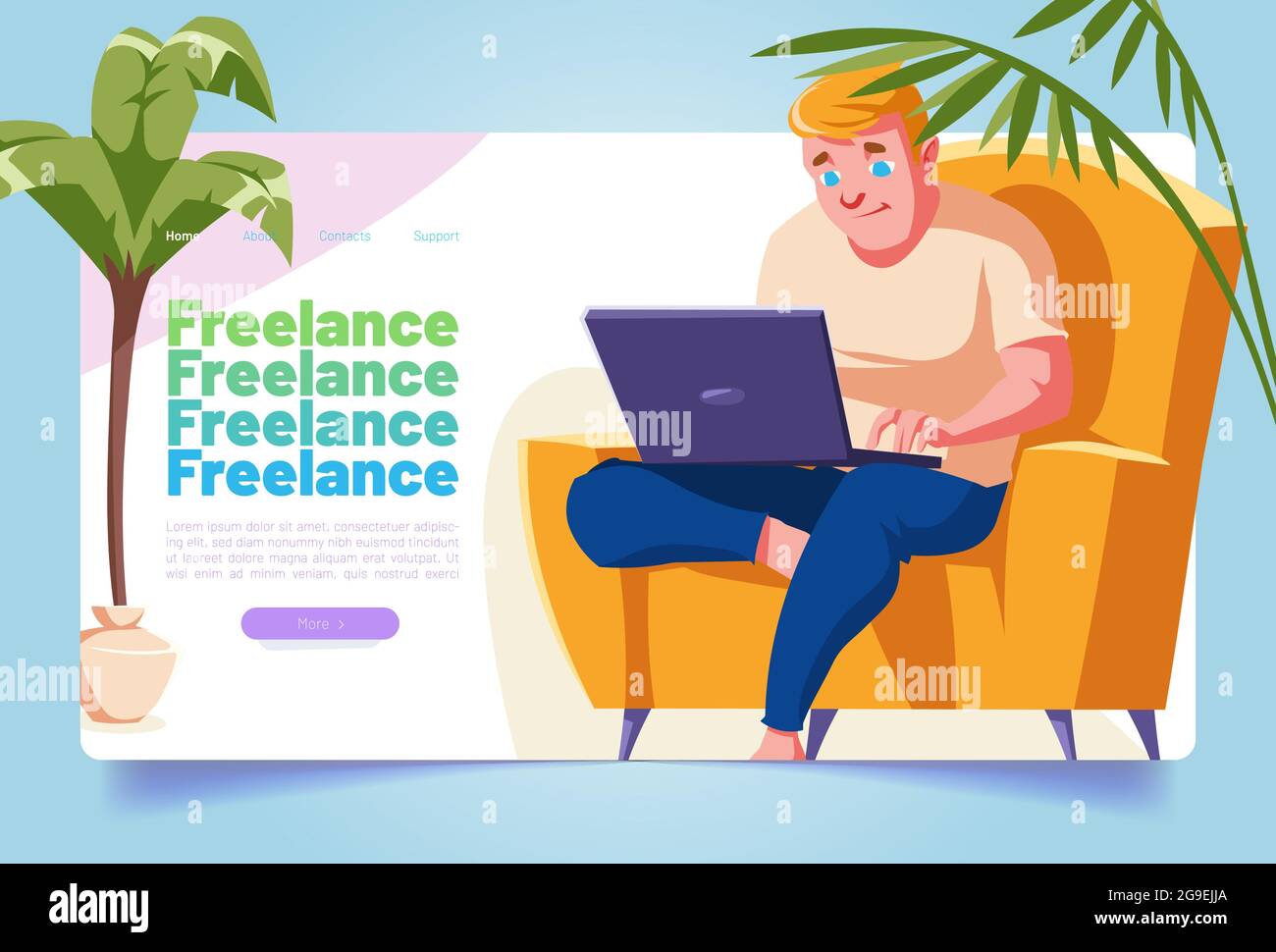 Man table laptop Stock Vector Images - Alamy