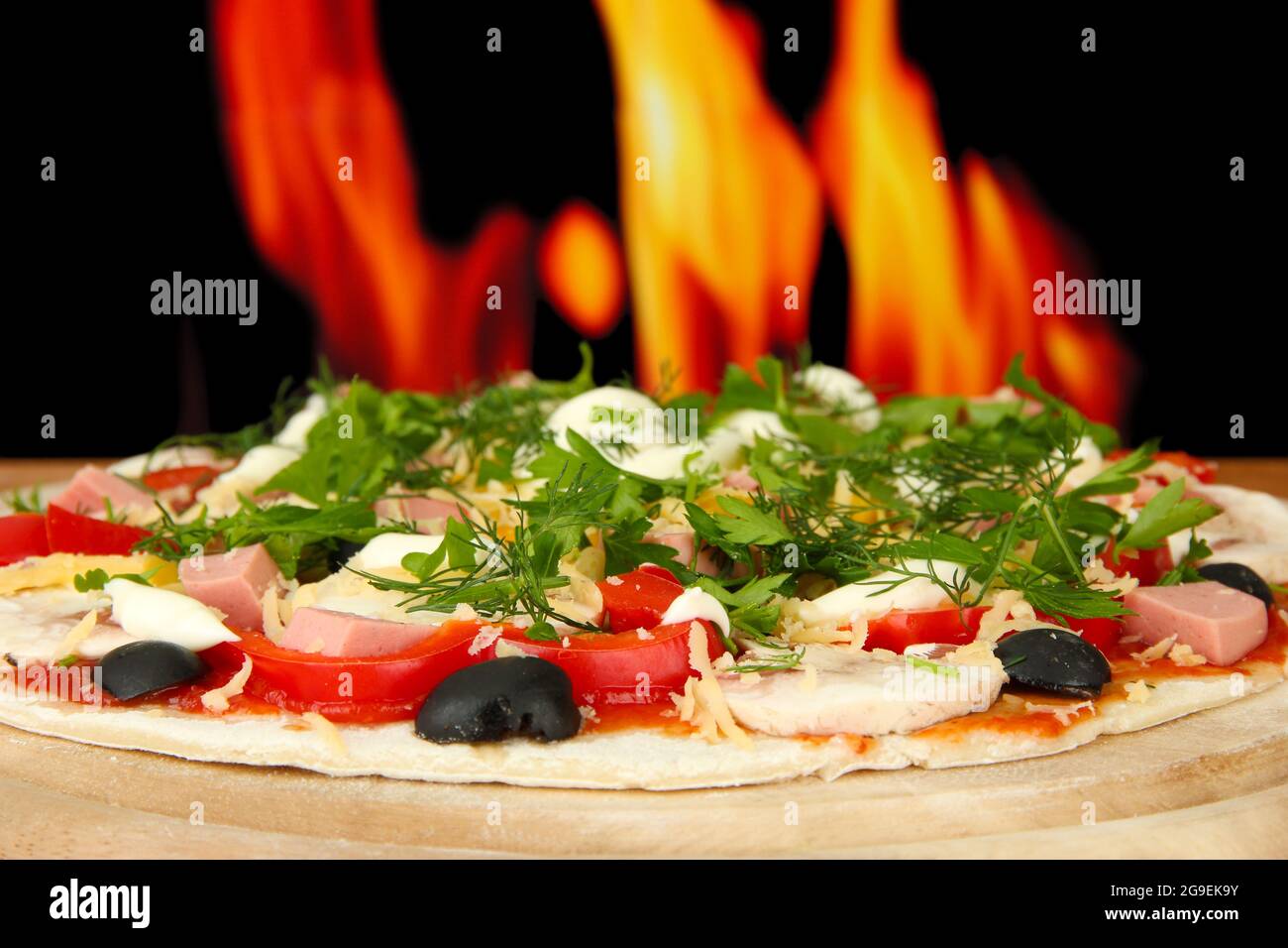 process of making pizza Stock Photo - Alamy