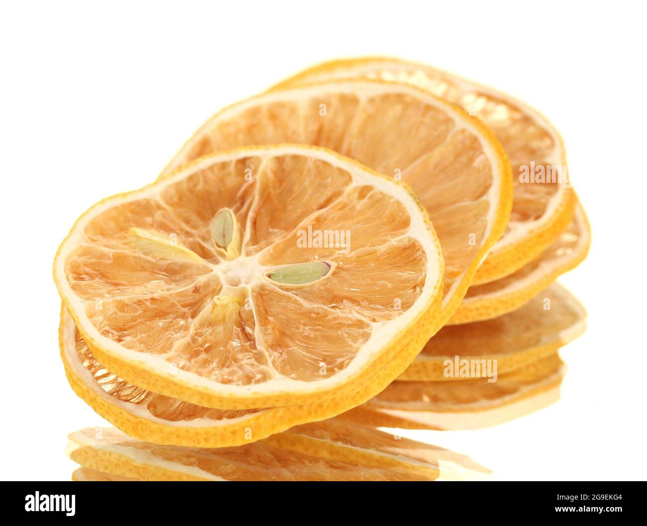 dried lemons isolated on white Stock Photo - Alamy