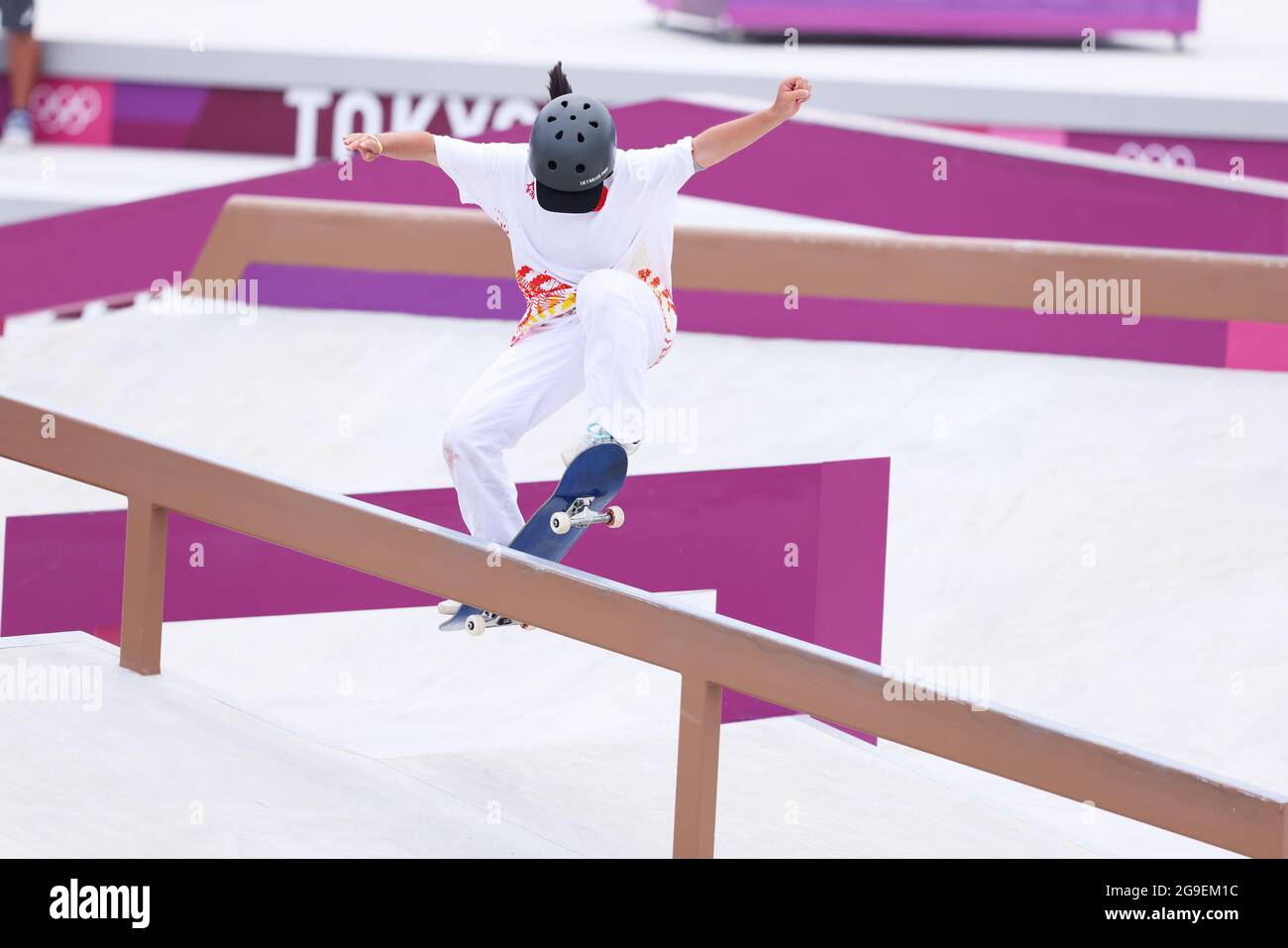 Tokyo, Japan. 26th July, 2021. ZENG Wenhui (CHN) competes during the ...