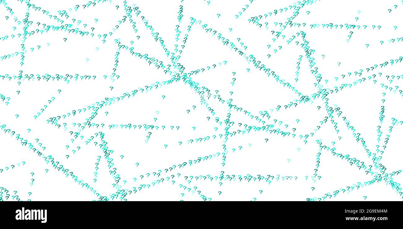 Seamless pattern of question marks are located diagonally on a black ...