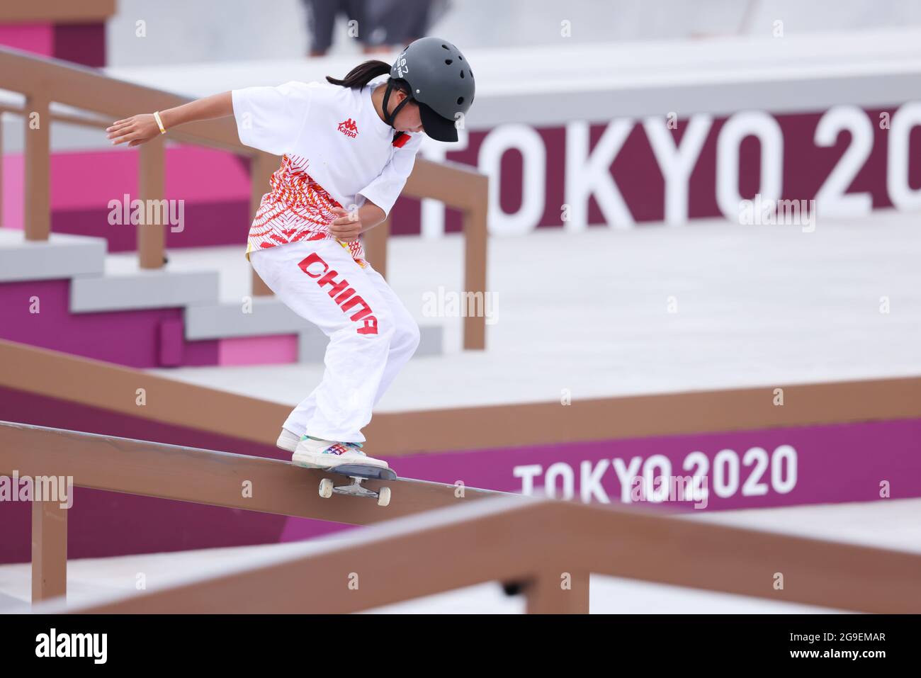 Tokyo, Japan. 26th July, 2021. ZENG Wenhui (CHN) Skateboarding : Women ...