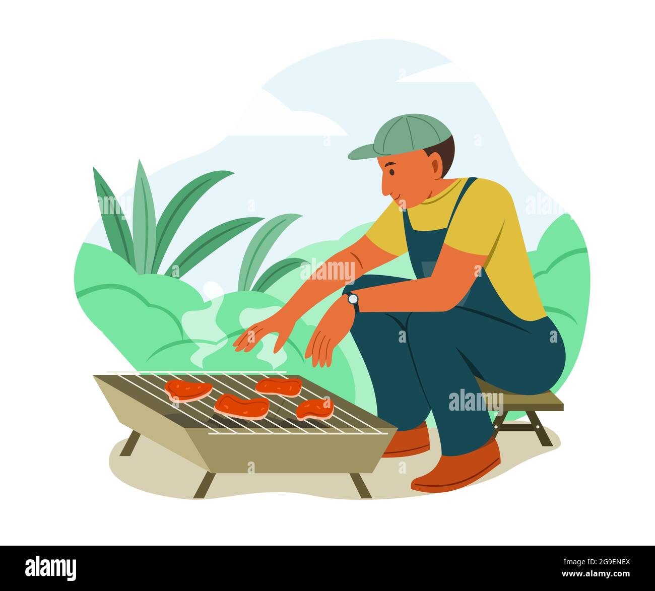 Backpacking meal Stock Vector Images - Alamy