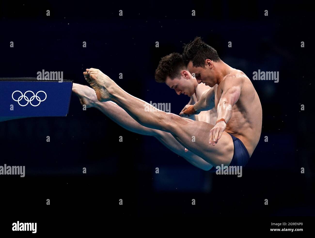 Great Britain's Tom Daley (right) and Matty Lee during the Men's ...