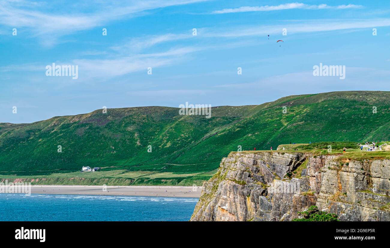 Rhosilli beach hi-res stock photography and images - Alamy