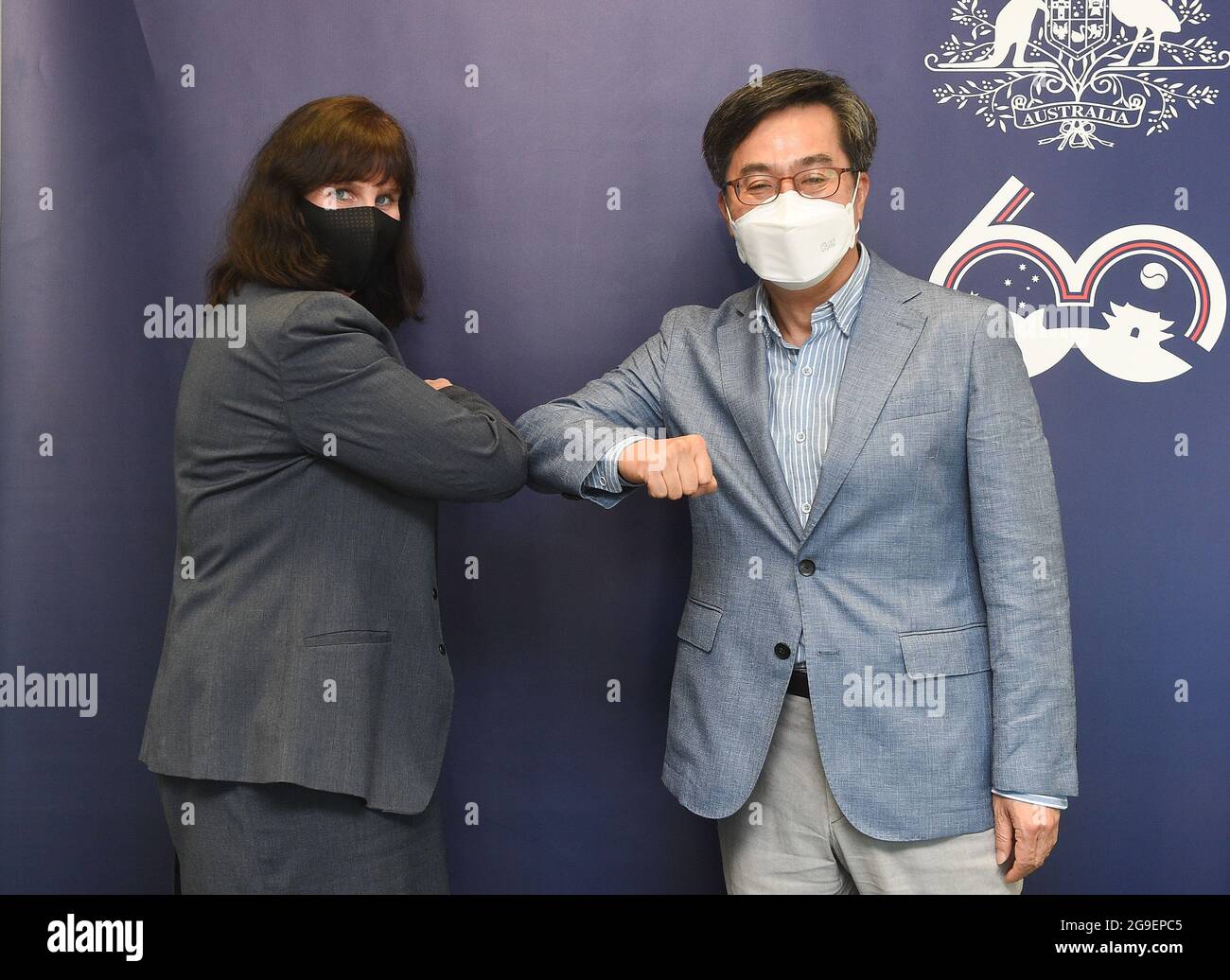 Seoul, South Korea. 26th July, 2021. Ex-finance chief meets Australian ...