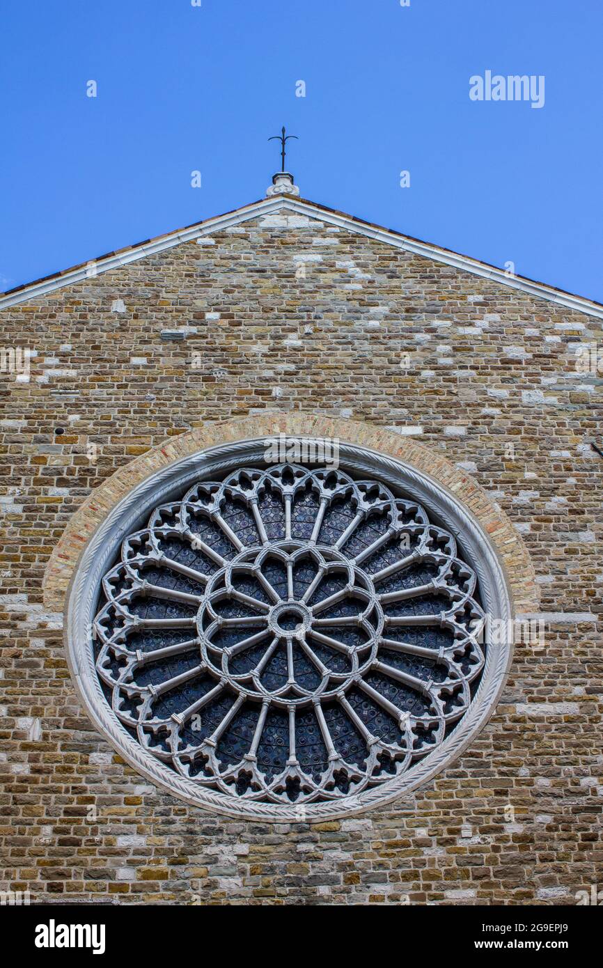 Detail of San Giusto Cathedral, Trieste, Italy Stock Photo - Alamy