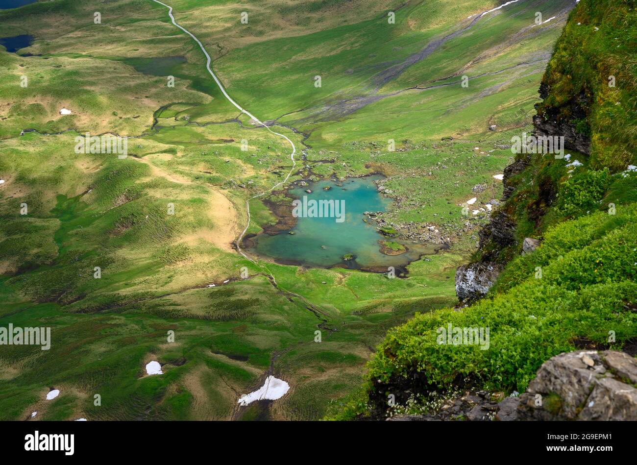 clear water of Blausee near Melchseefrutt Stock Photo - Alamy