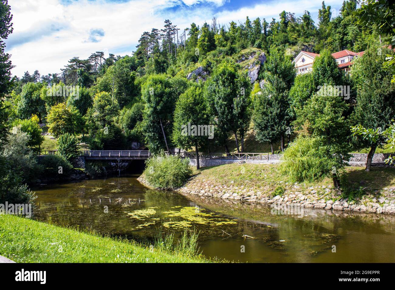 View of Pivka River and Nature in Postojna, Slovenia Stock Photo - Alamy