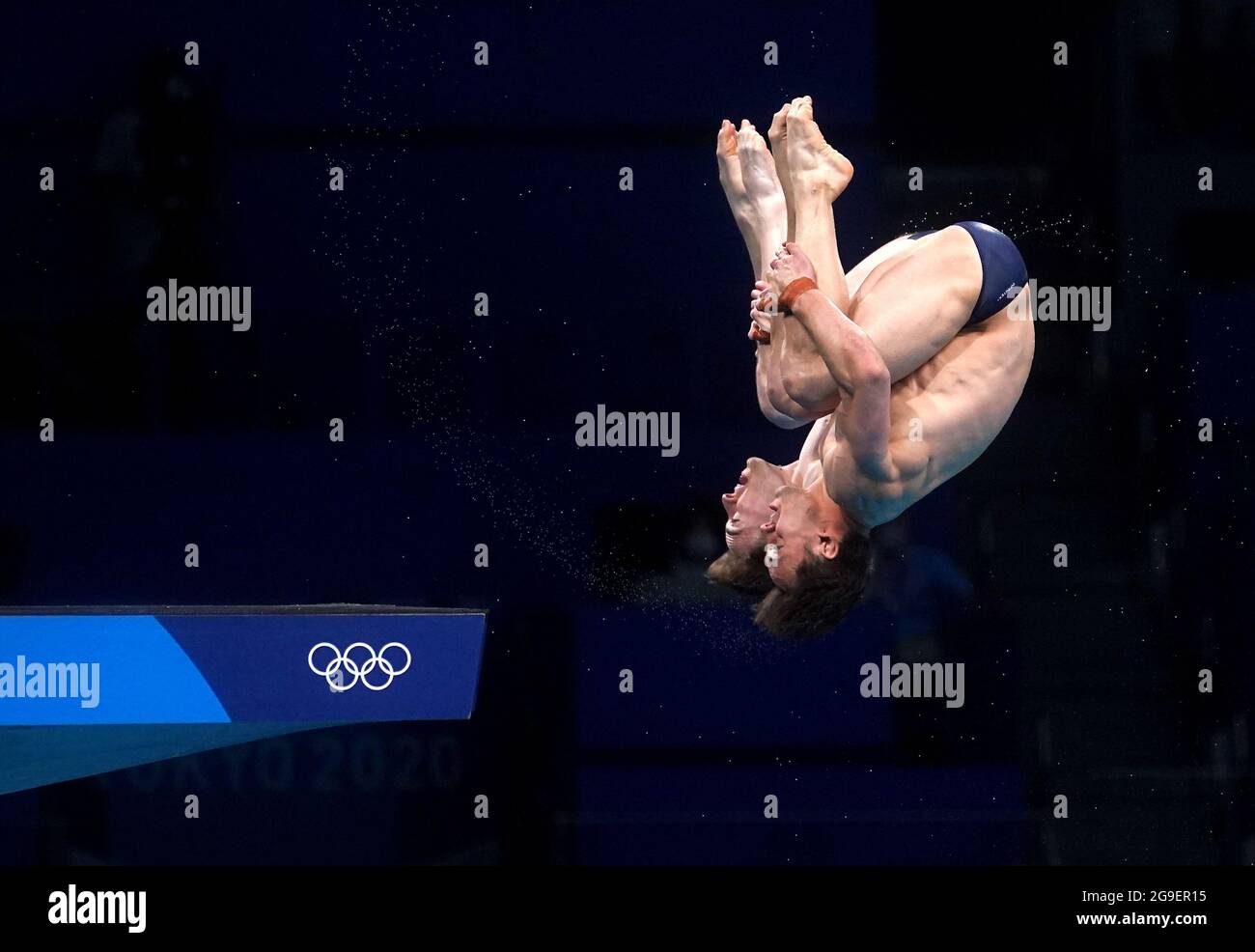 Great Britain's Tom Daley (right) and Matty Lee during the Men's ...