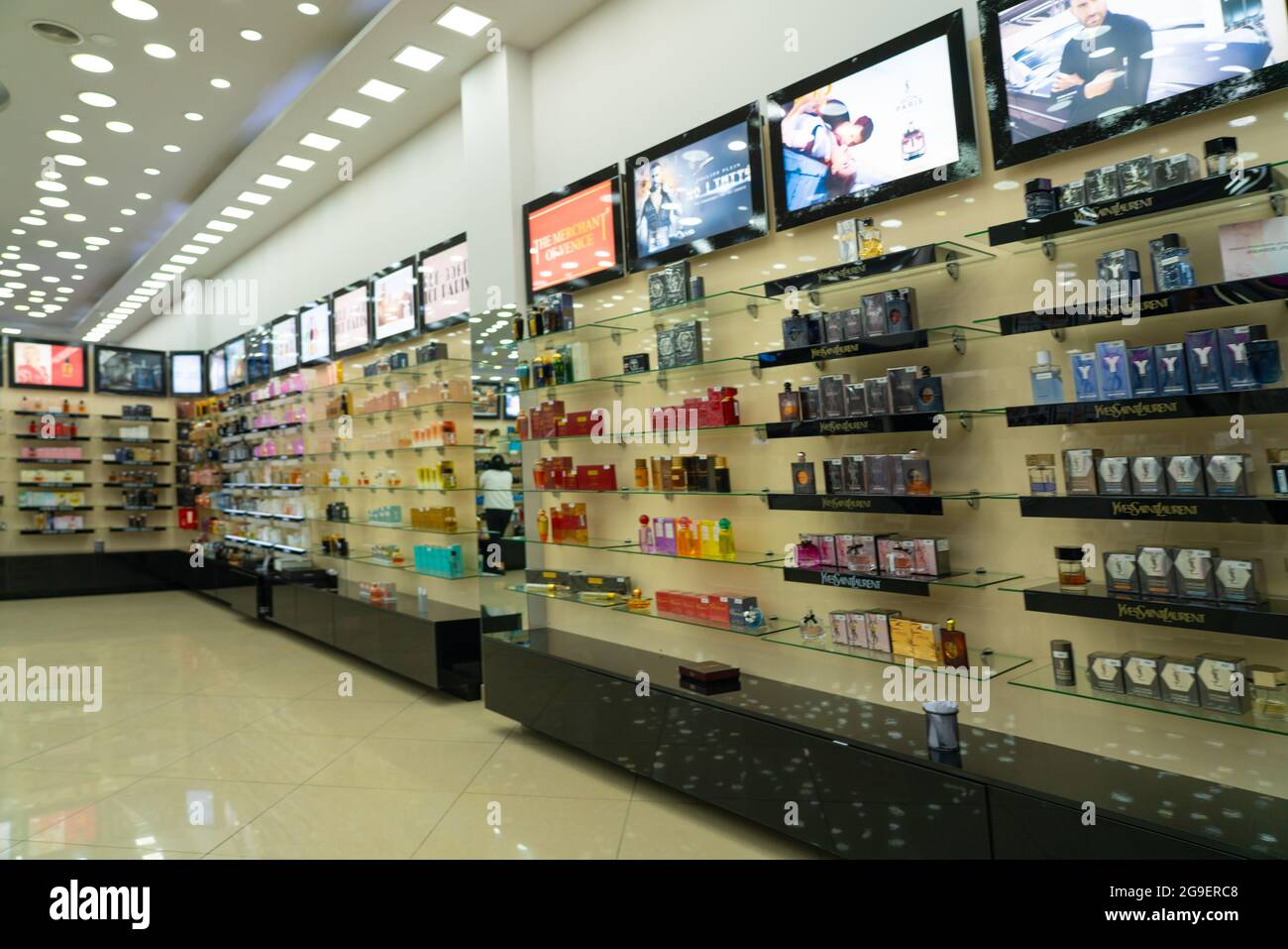 Batumi, Georgia - April 28, 2021: Inside a cosmetics store Stock Photo ...