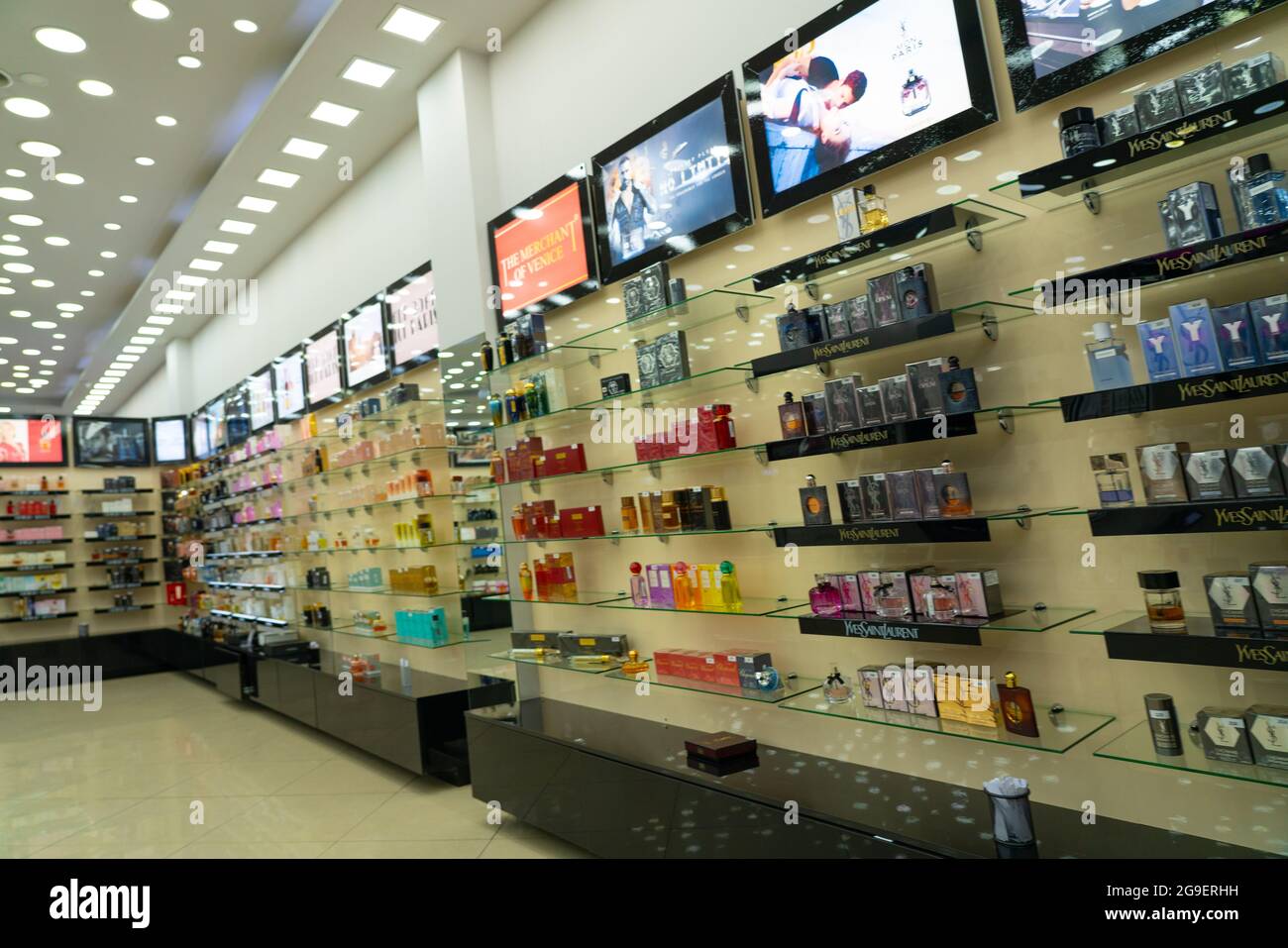 Batumi, Georgia - April 28, 2021: Inside a cosmetics store Stock Photo ...