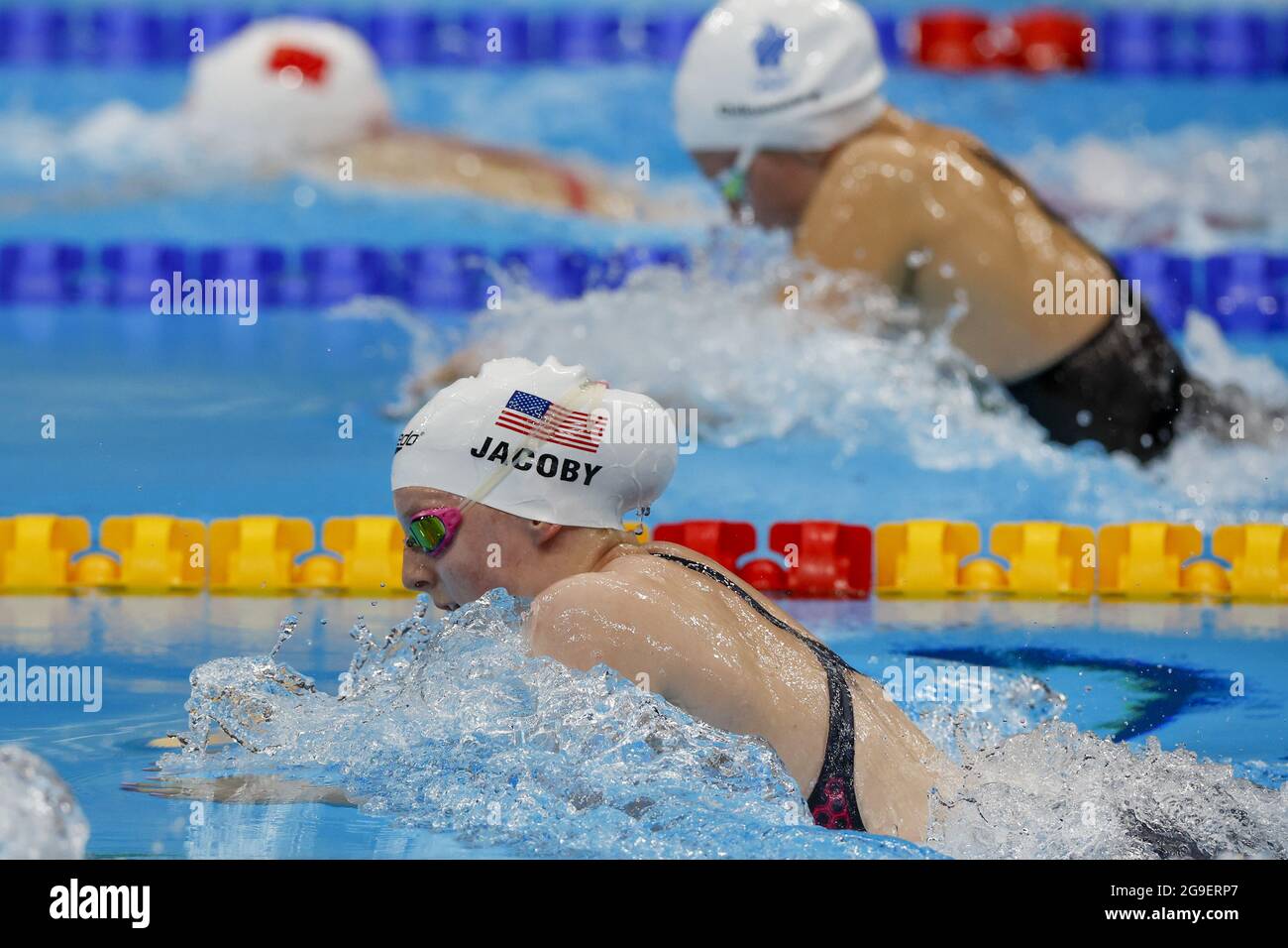 Tokyo, Japan. 26th July, 2021. Lydia Jacoby of USA competes in the ...