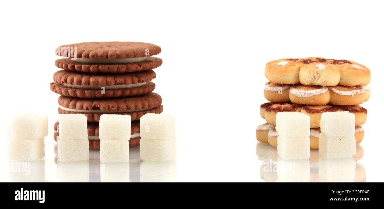 Concept: Amount of sugar in food Stock Photo - Alamy