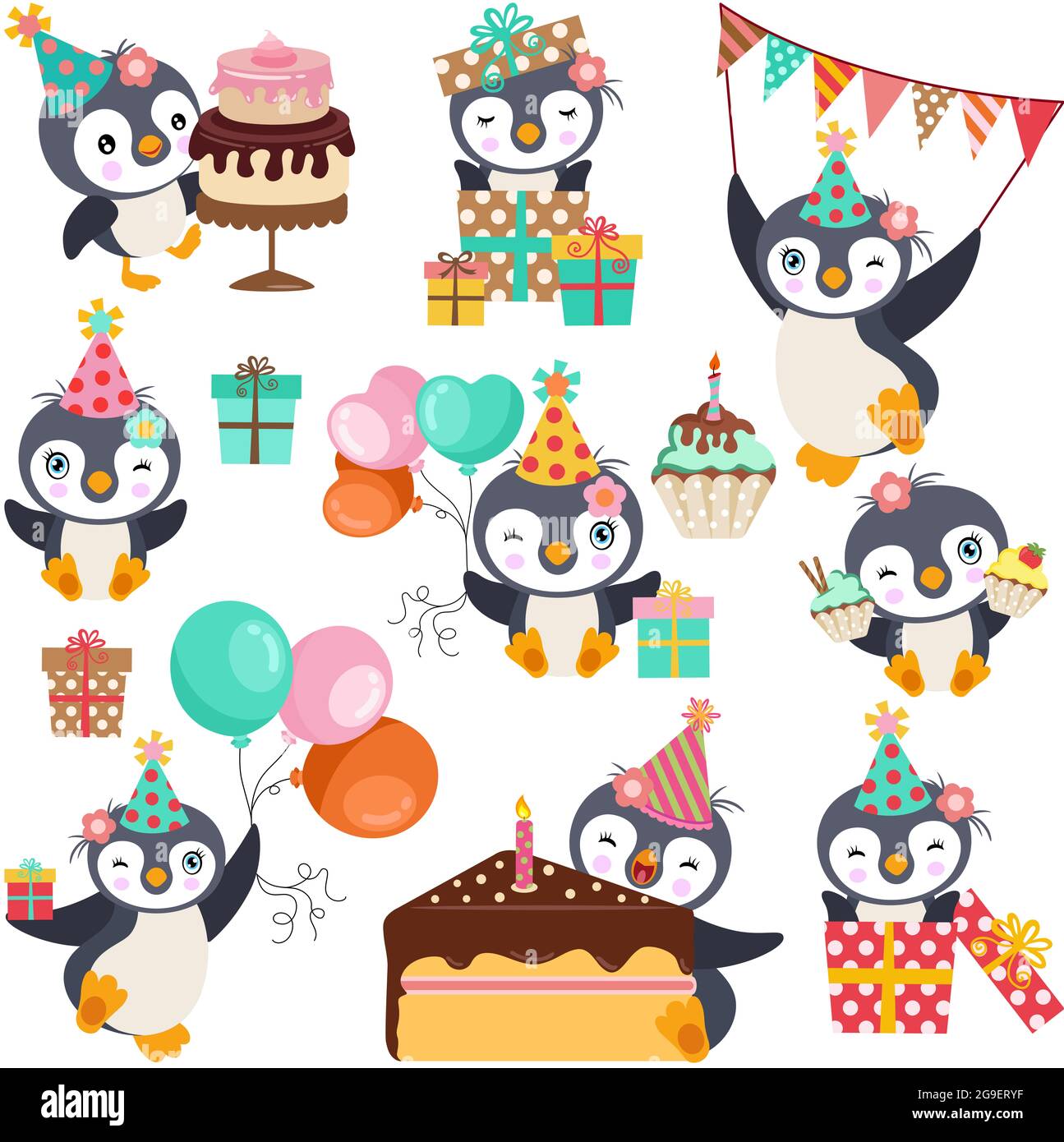 Happy Birthday Penguin Clipart
