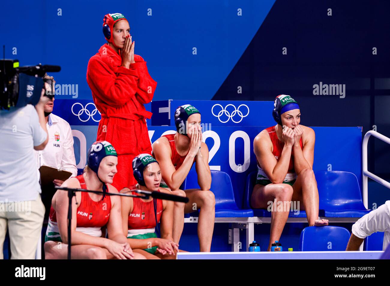 TOKYO, JAPAN - JULY 26: Aniko Gyongyossy of Hungary, Edina Gangl of ...