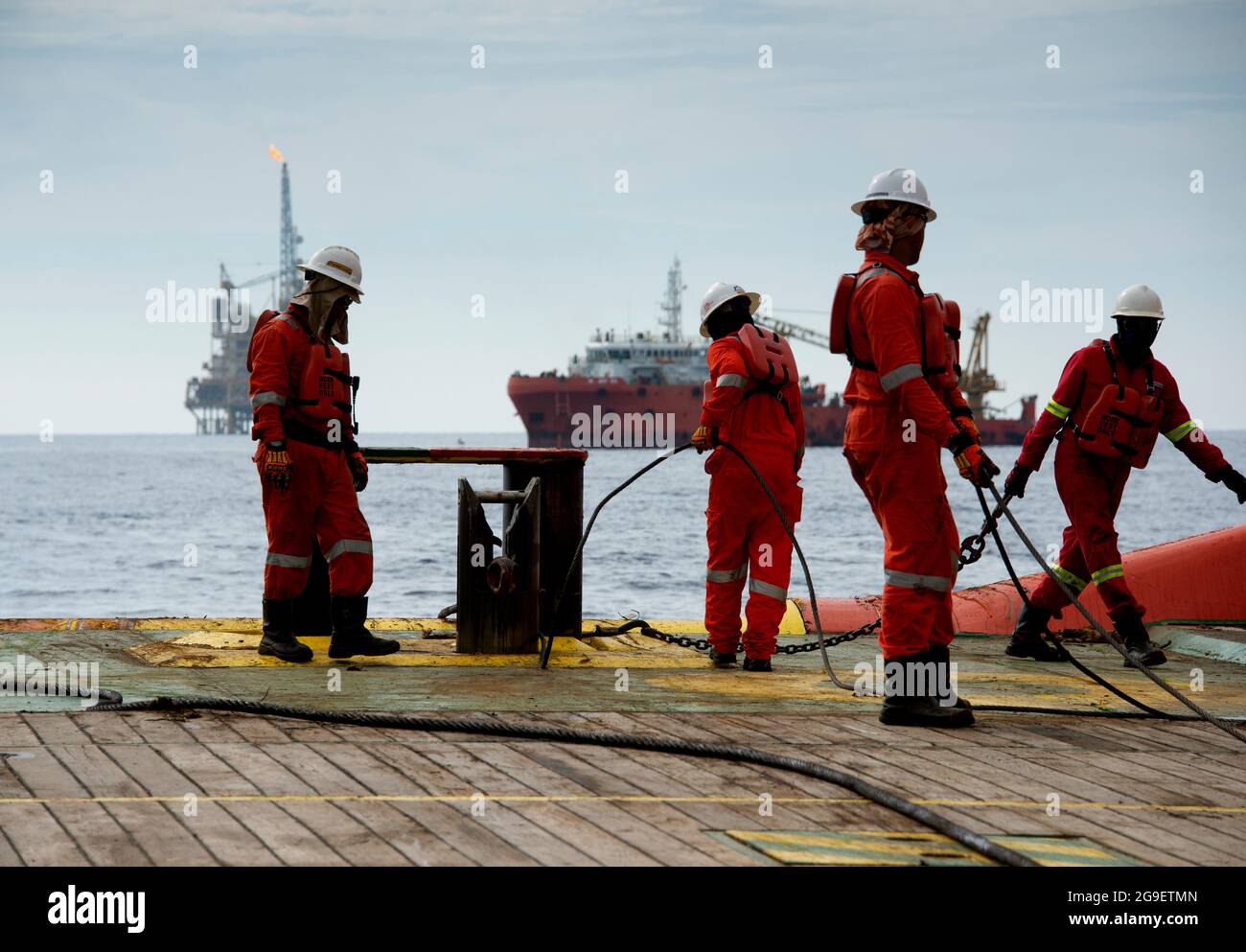 Trained crew for high risk operation hi-res stock photography and ...