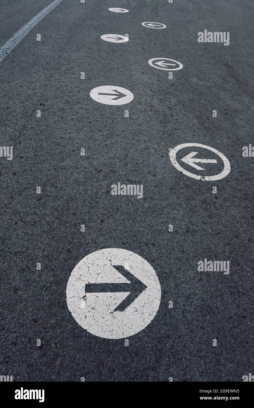 Road with road signs at daytime Stock Photo - Alamy