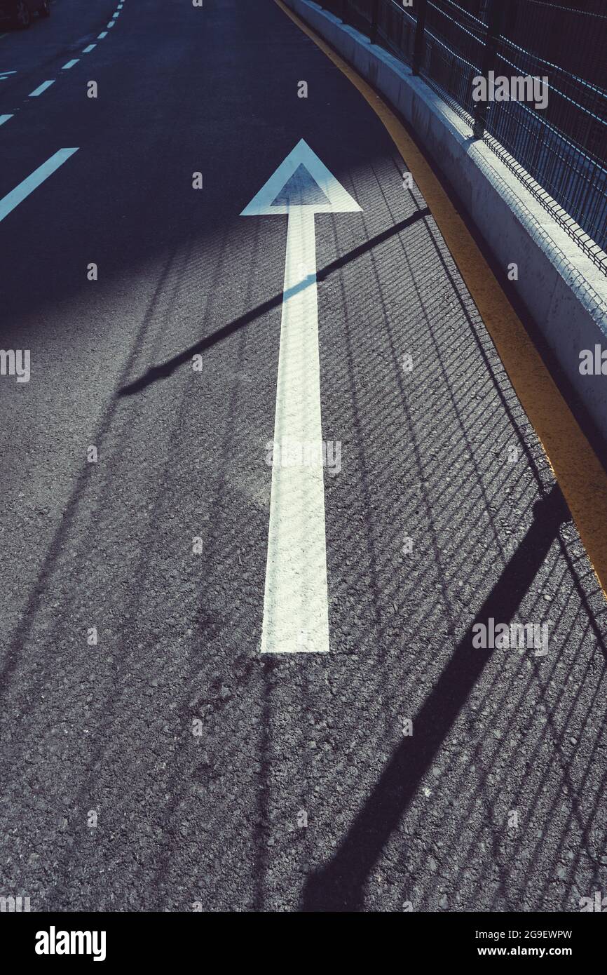 Road with road signs at daytime Stock Photo - Alamy