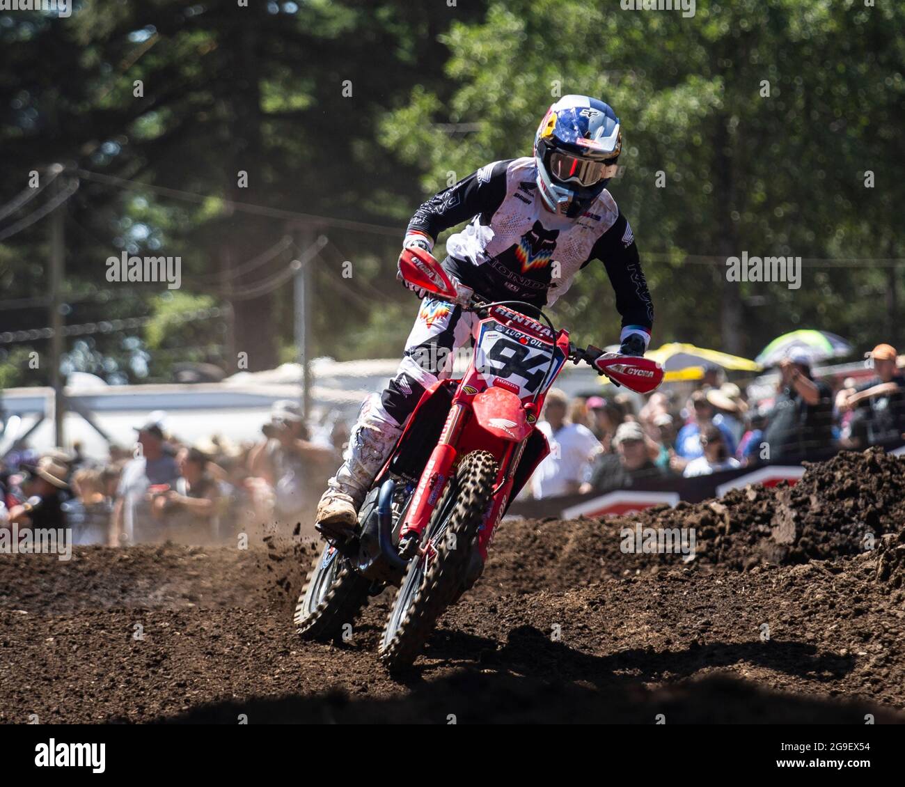 JUL 24 2021 Washougal, WA USA Team Honda HRC Ken Roczen(94) battles for ...