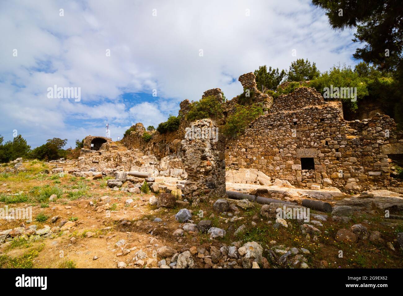 Syedra ancient city ruins in Alanya Antalya Turkey Stock Photo - Alamy
