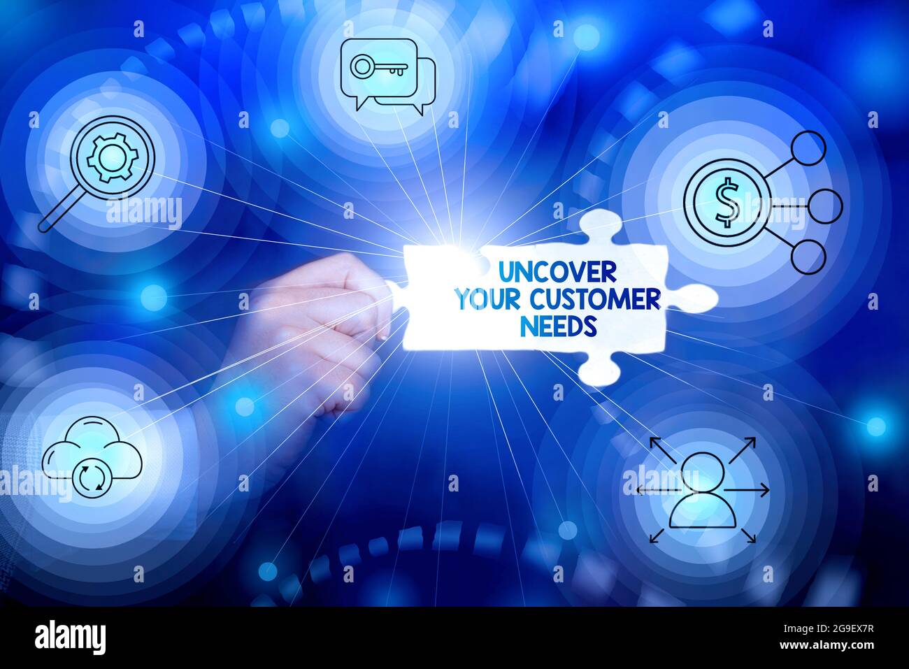 Conceptual display Uncover Your Customer Needs. Business overview ...