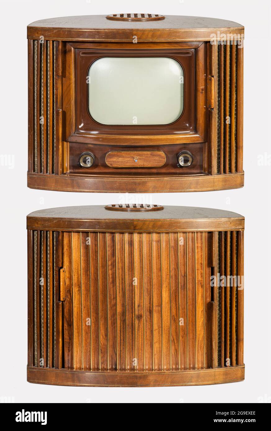 broadcast, television, TV set, typ Blaupunkt V52, open and closed ...