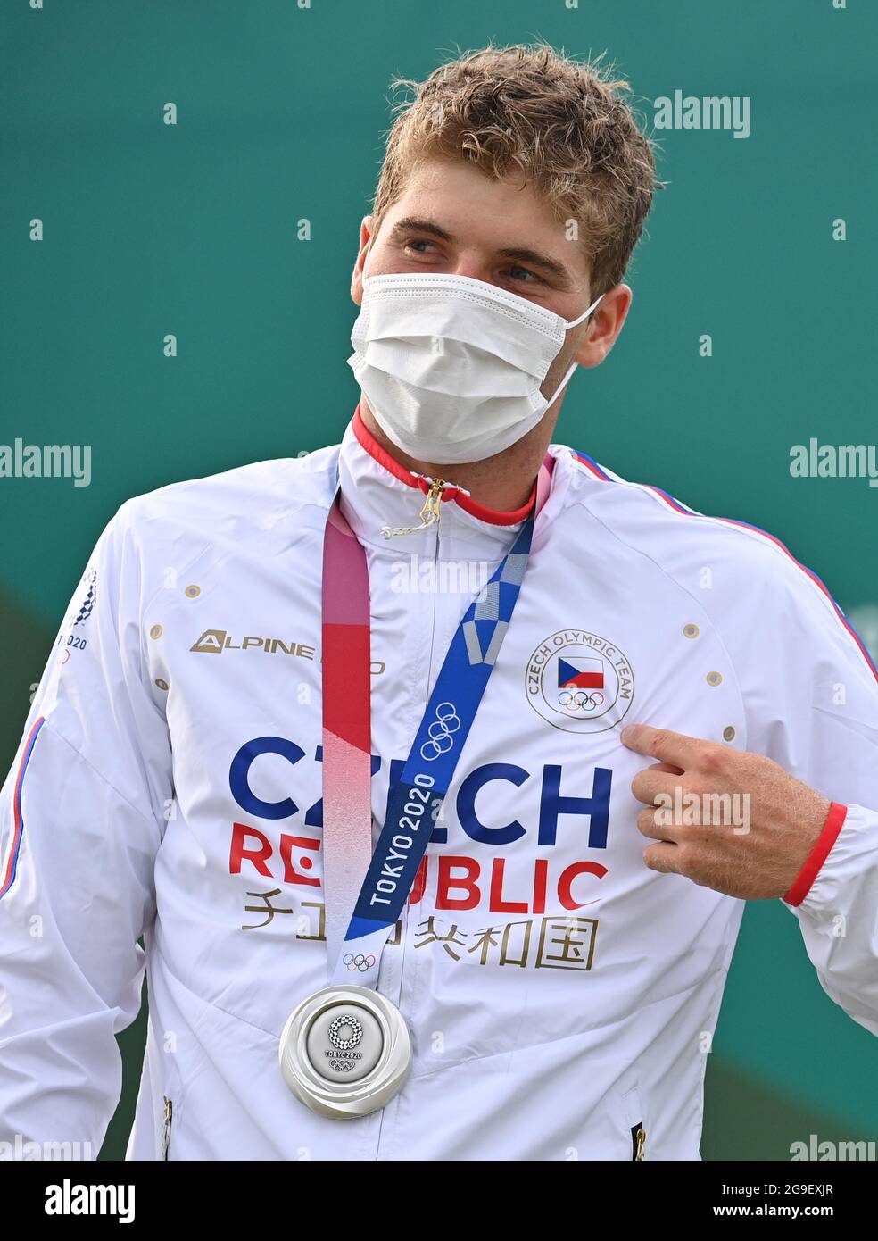 Tokyo, Japan. 26th July, 2021. Lukas Rohan of the Czech Republic pose ...
