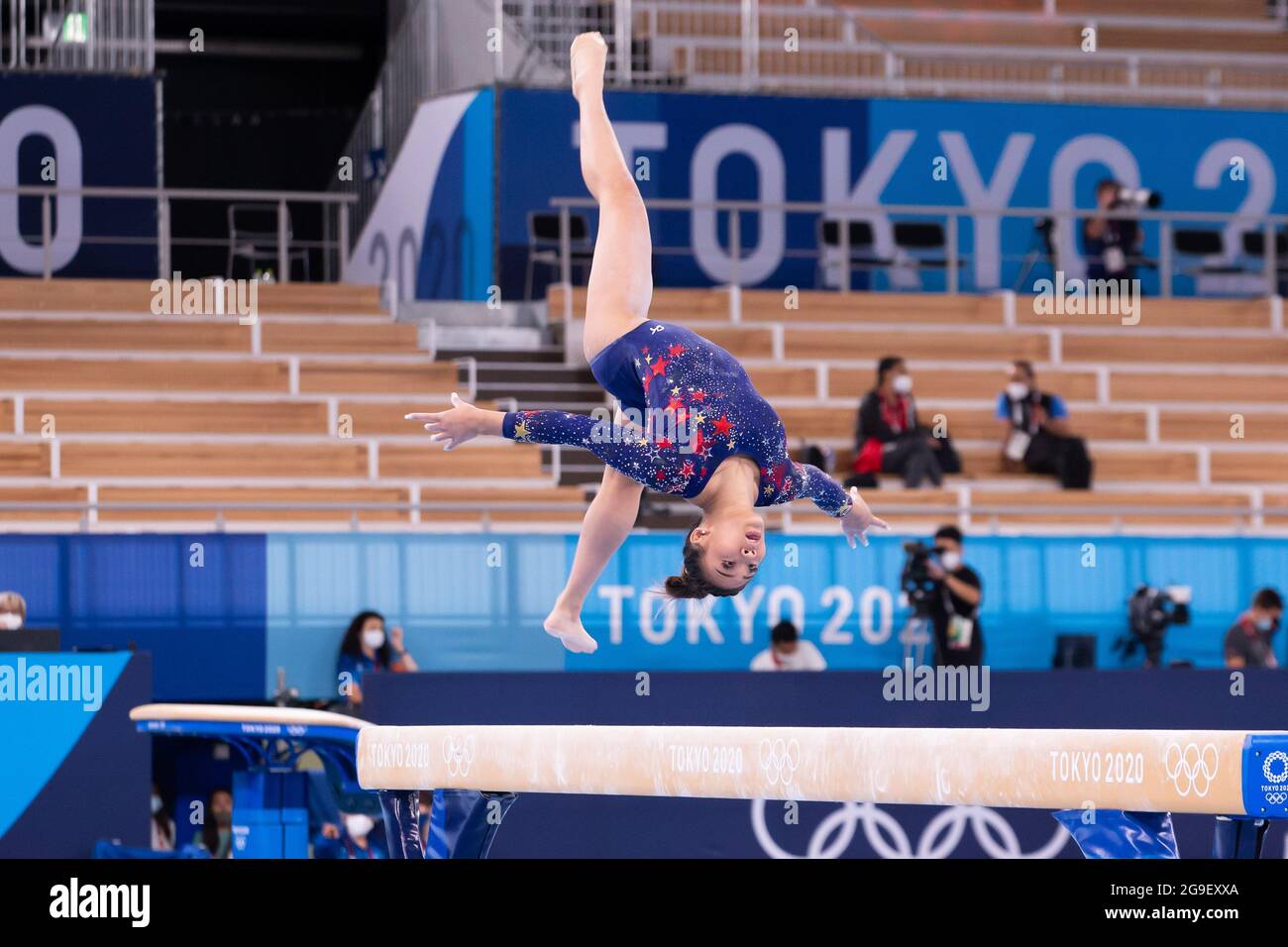 Tokyo, Japan. 25th July, 2021. Sunisa Lee of United States (395 ...