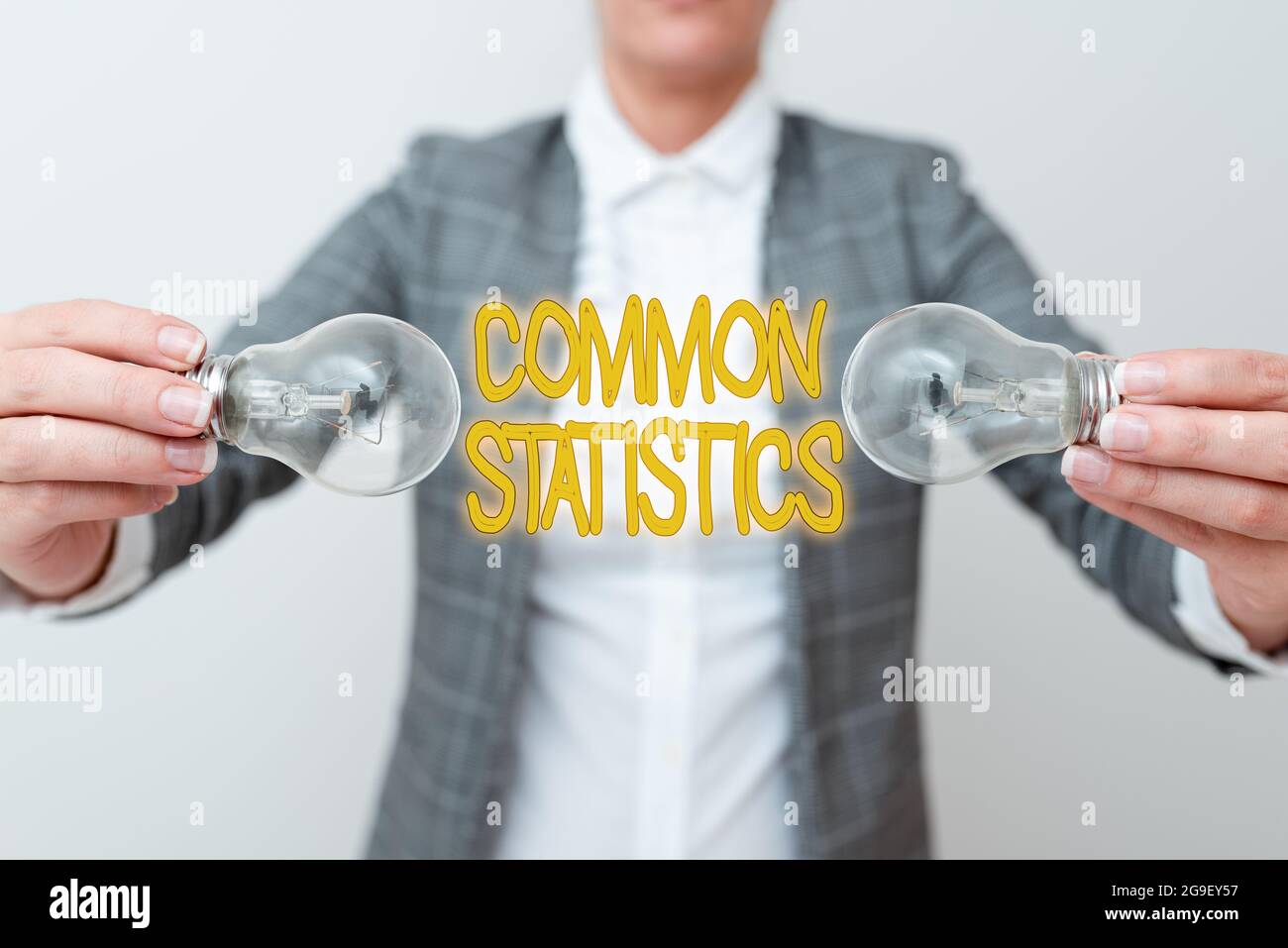Text showing inspiration Common Statistics. Word for deals with ...