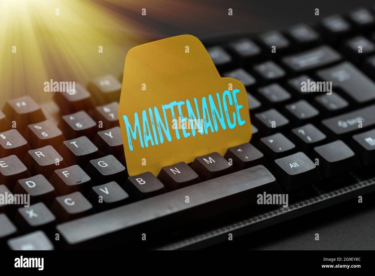 Text showing inspiration Maintenance. Concept meaning method of ...