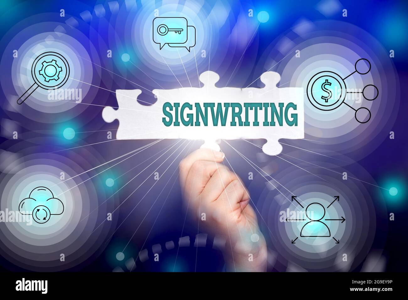 Hand writing sign Signwriting. Conceptual photo any type of clear ...